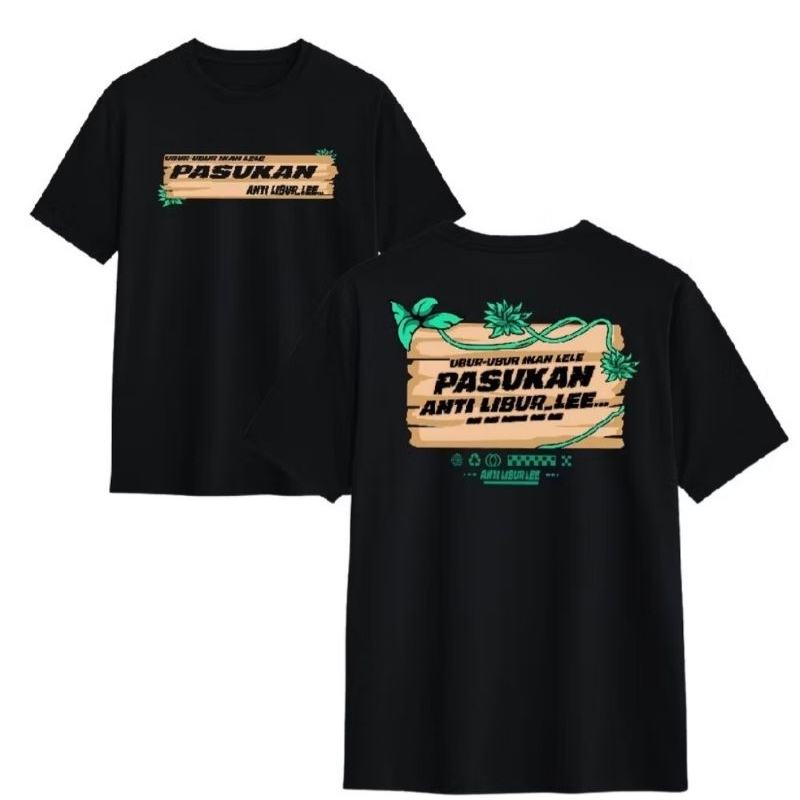 Jual KAOS UBUR UBUR IKAN LELE, PASUKAN ANTI LIBUR LEE | Shopee Indonesia