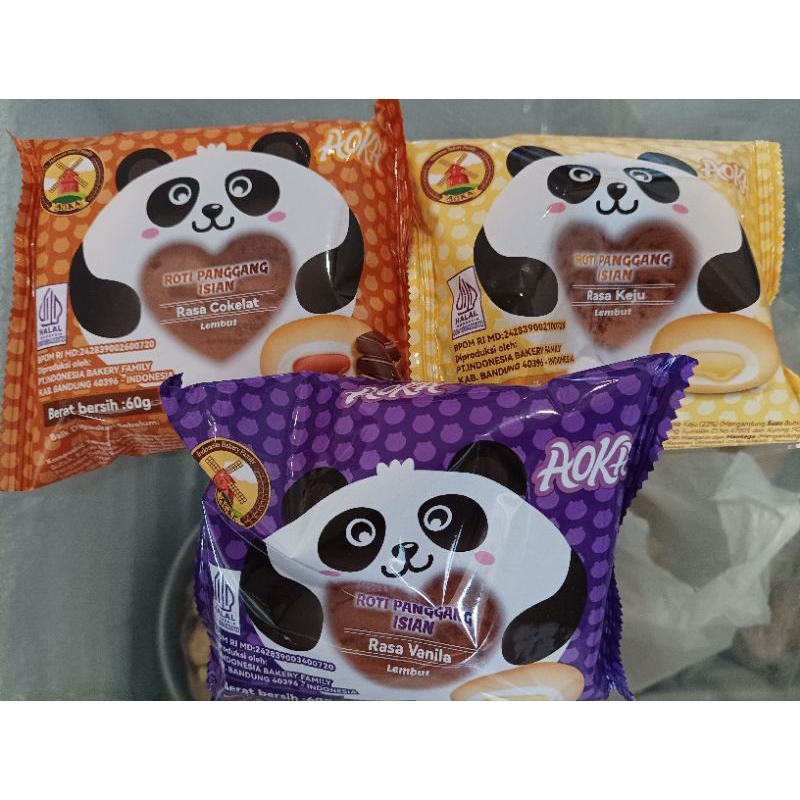 Jual roti aoka panda 60 gr | Shopee Indonesia