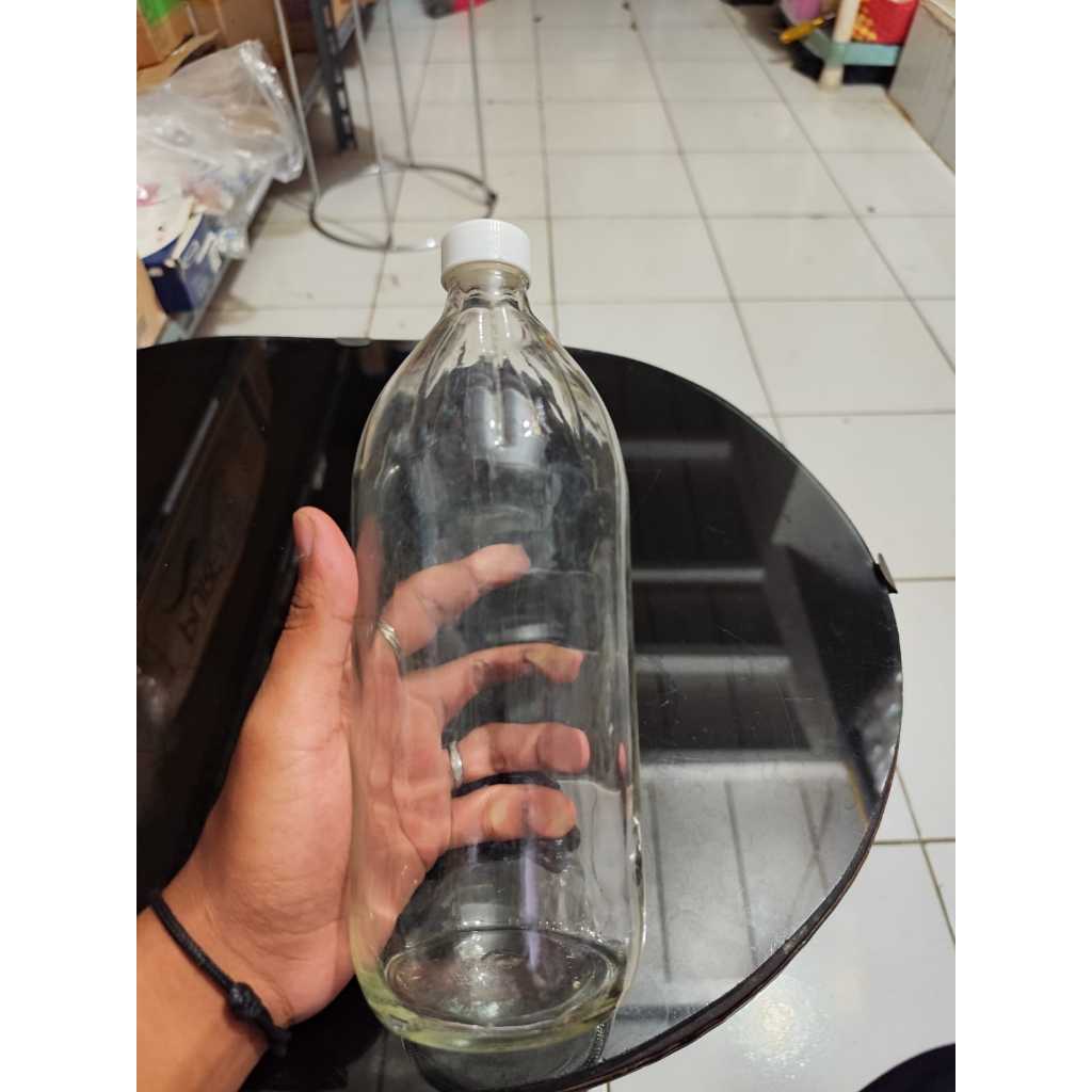 Jual Botol Kaca 1000 Ml / Botol Kaca 1 Liter / Botol Bening 1 Liter ...