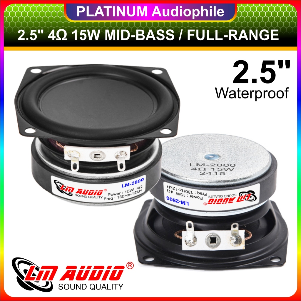 Jual Speaker 2.5 inch Fullrange 4 ohm 15W Hifi Speker 2.5" Full Range LM-2800 | Shopee Indonesia