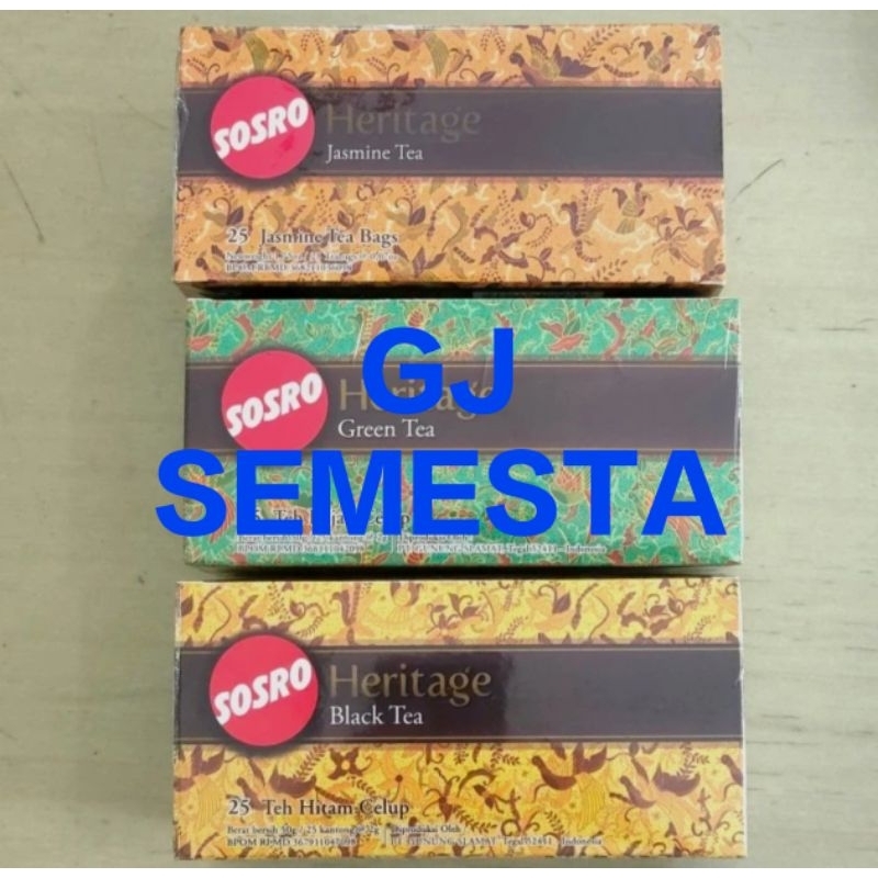 Jual SOSRO HERITAGE TEH CELUP 25 SACHETS | Shopee Indonesia