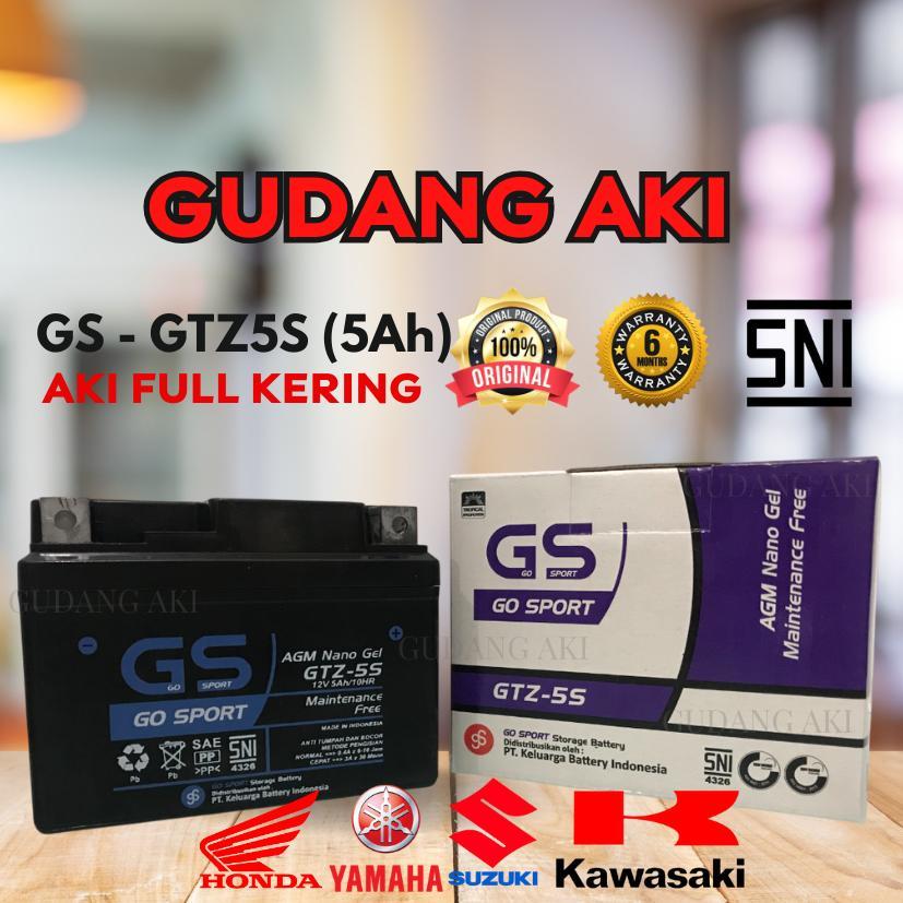 Jual Aki Motor GS Honda Beat Vario 110 Scoopy Supra X 125 Revo Spacy Mega Pro Verza CRF Genio ...