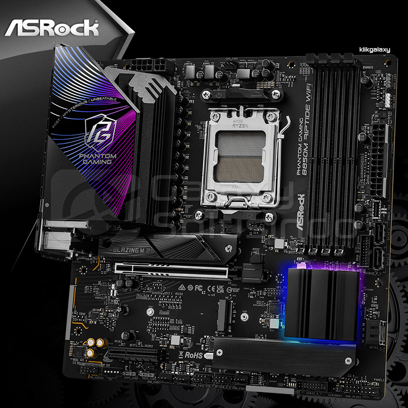 Jual Asrock B850M PG PHANTOM GAMING RIPTIDE WIFI - AMD B850 DDR5 WIFI7 ...