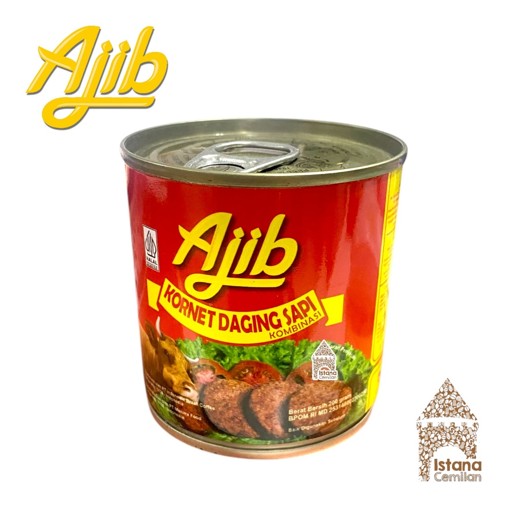 Jual Ajib Kornet Daging Sapi Kombinasi Kaleng 200 Gram | Shopee Indonesia