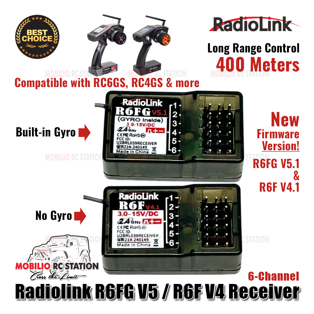 Jual Radiolink R6FG - R6F Receiver for Transmitter RC6GS, RC4GS RC ...