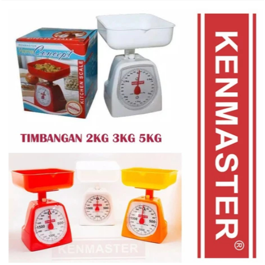 Jual TIMBANGAN KUE KENMASTER - Timbangan Dapur Analog Kenmaster 2KG 3KG 5KG | Shopee Indonesia