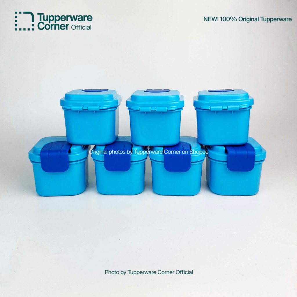 Jual Tupperware Klik Klak Biru 250ml Baret Samar (1 pcs) | Shopee Indonesia