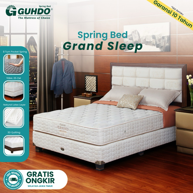 Jual GUHDO Kasur Grand Sleep Spring Bed tebal 25 cm (HANYA KASUR) | Shopee Indonesia
