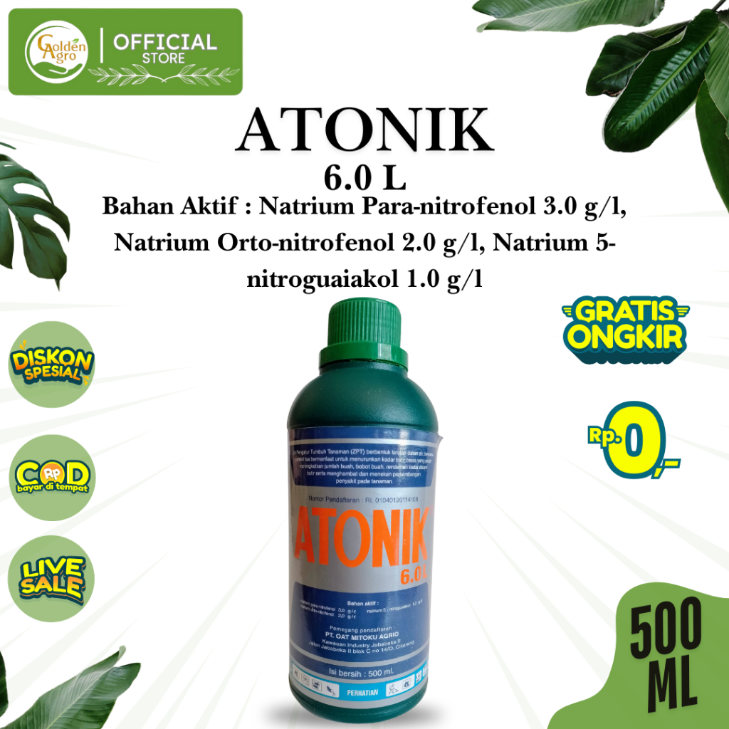 Jual ATONIK 6.0L PUPUK ZPT 500ML ML ORIGINAL | Shopee Indonesia