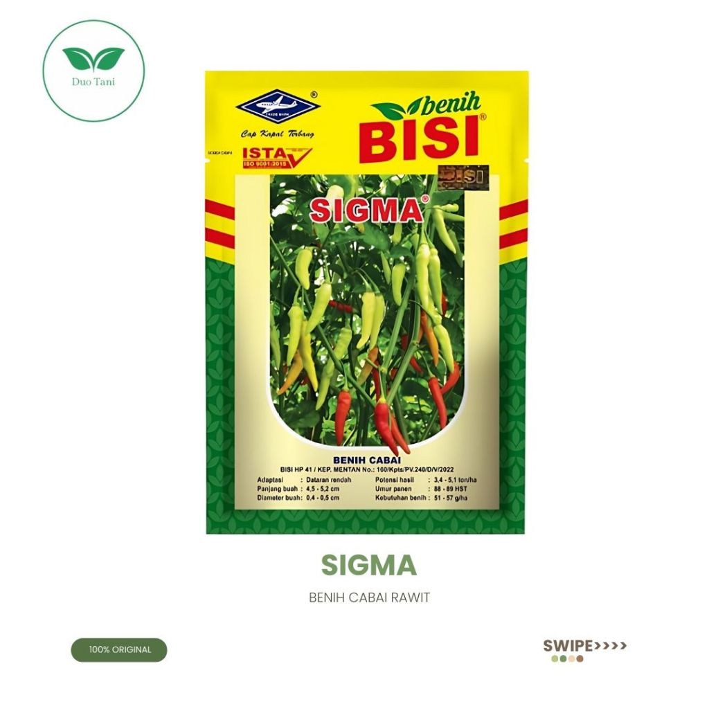 Jual Benih Cabai Rawit Sigma Cap Kapal Terbang 10 Gr | Shopee Indonesia