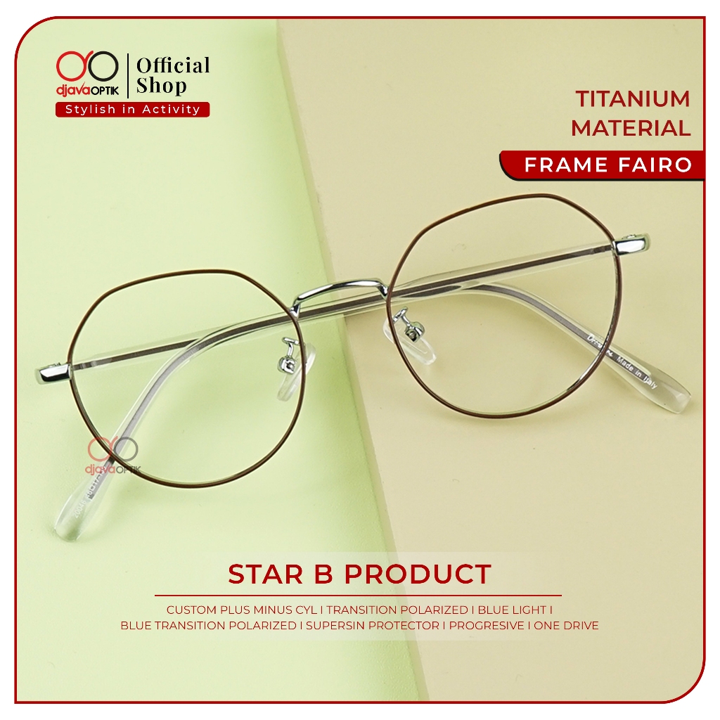 Jual DJAVA OPTIK - Frame Fairo - Kacamata Korea Star B Supersin Bluelight Transition Protector ...