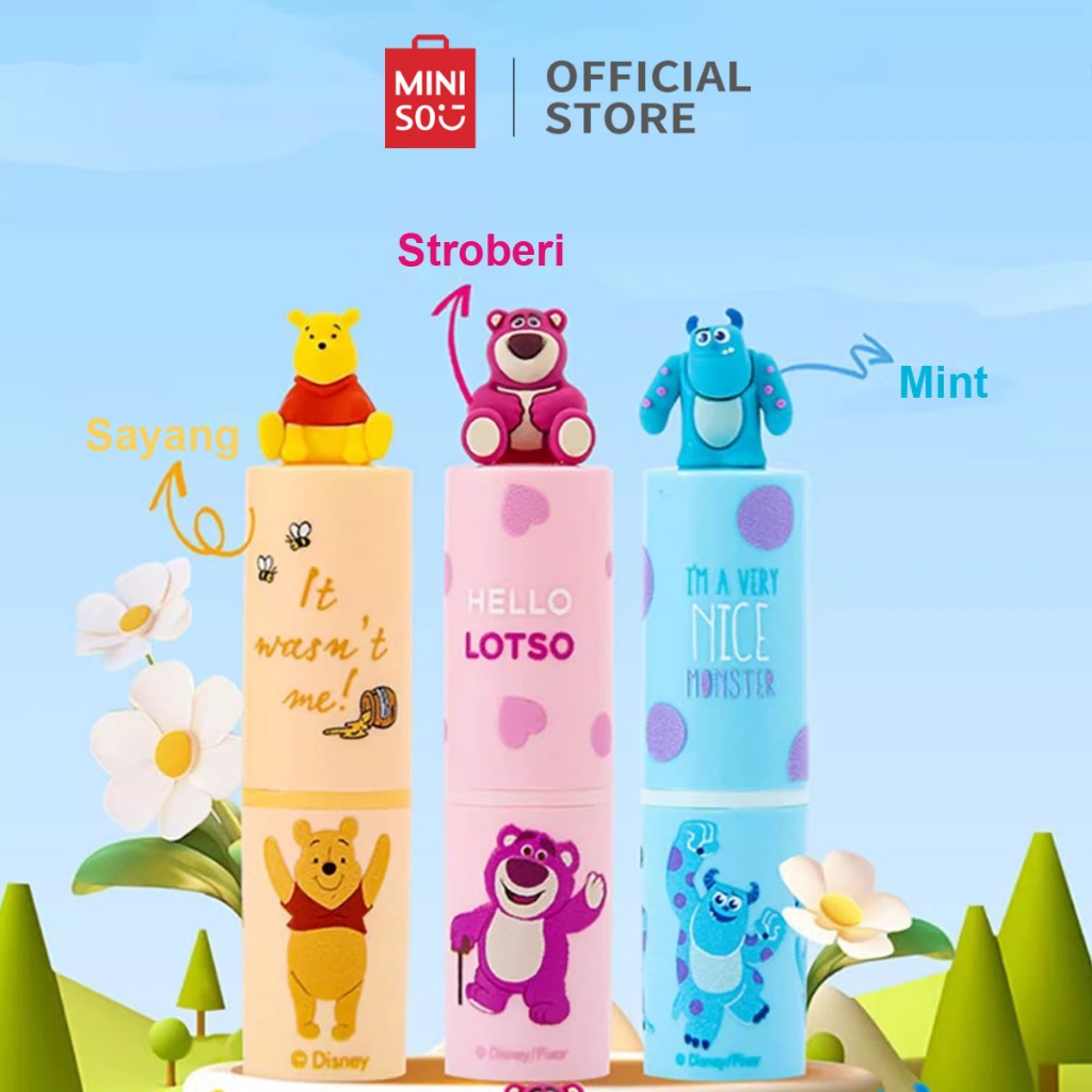 Jual Miniso x Disney Pixar Collection Moisturizing Lip Balm ...