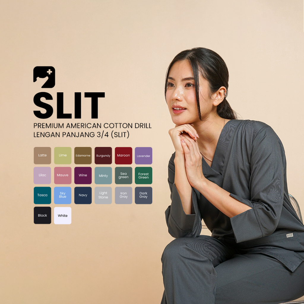 Jual (SLIT) SERAGAM DOKTER / PERAWAT / KLINIK / SCRUB / BAJU JAGA ...