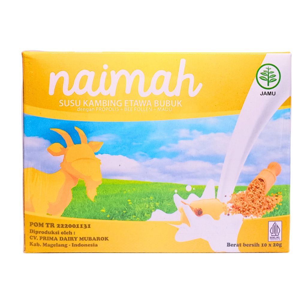 Jual Susu Kambing Etawa Bubuk Naimah Plus Propolis Bee Pollen BPOM 1 ...
