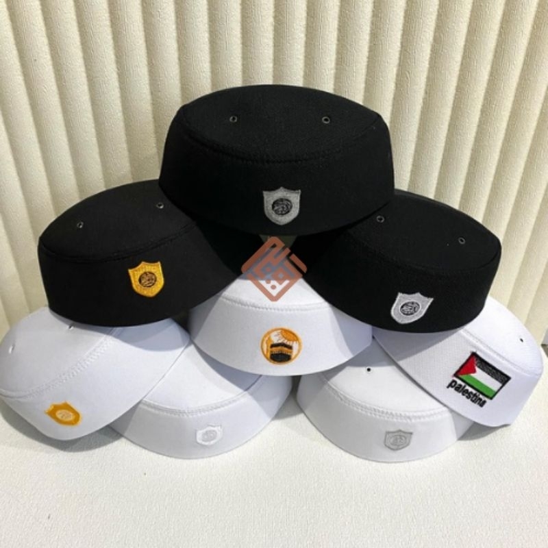 Jual PECI SONGKOK LOGO BORDIR MALAYSIA/BUSANA PRIA MUSLIM | Shopee ...