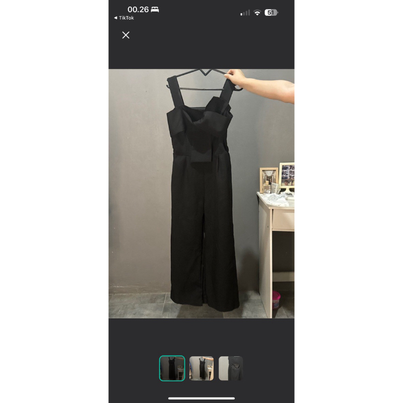 Jual jumpsuit hitam | Shopee Indonesia