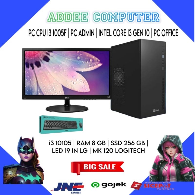 Jual Pc Fullset Core i3 10105 Ram 8 Gb Ssd 256 Gb Led 19 In LG Pc Office | Shopee Indonesia