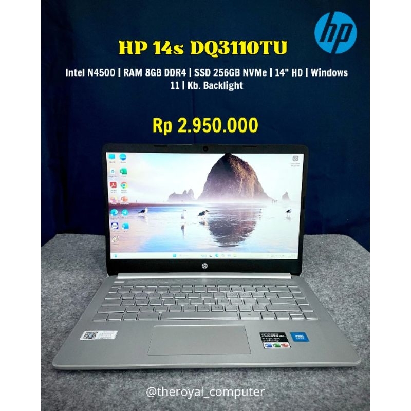 Jual LAPTOP SECOND HP 14S DQ311TU 8gb -256GB | Shopee Indonesia