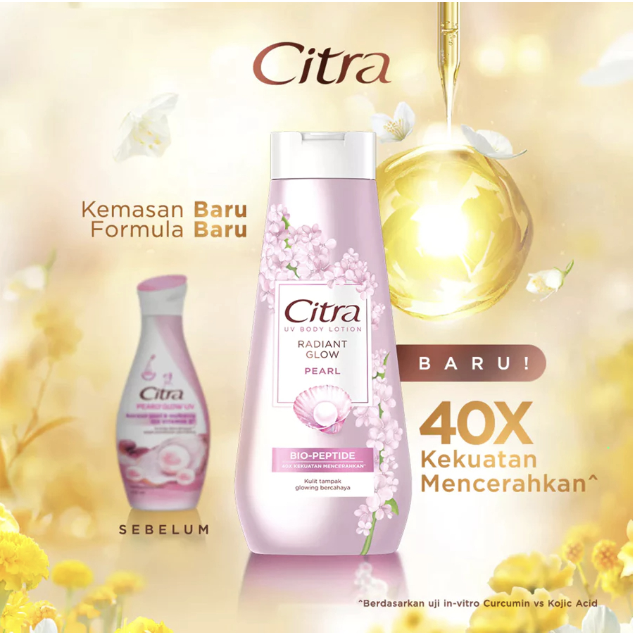 Jual Citra Radiant Glow Pearl UV Body Lotion (Kemasan baru - Pearly ...