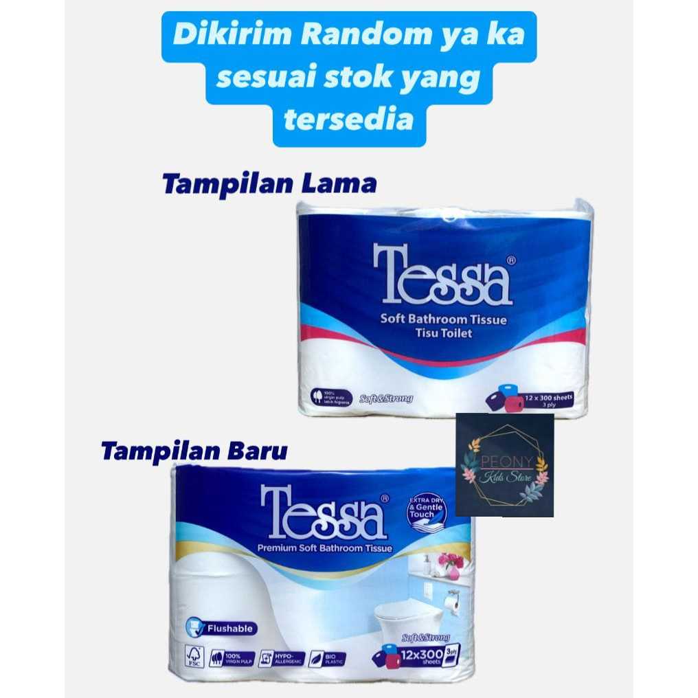 Jual 1 PCS TISSUE TESSA TOILET 12 ROLL 3PLY/tisu Gulung wc bathroom ...