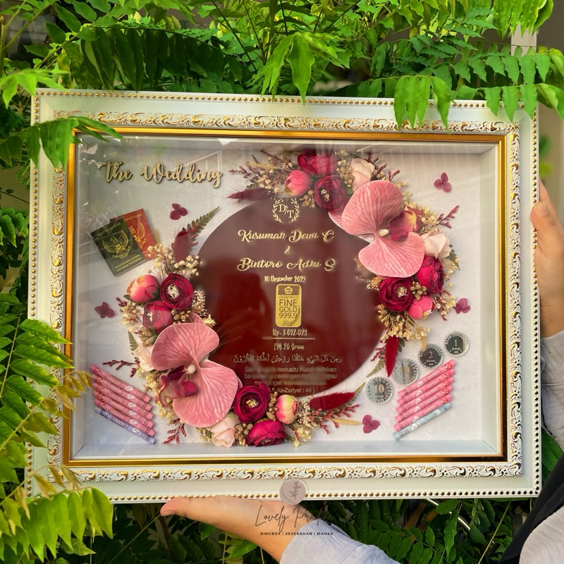 Jual Mahar Frame Cotton Series 30x40 Frame Mahar Rustic Ukir Gold ...