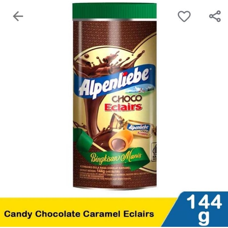 Jual Alpenliebe Candy Chocolate Caramel Eclairs 144g | Shopee Indonesia