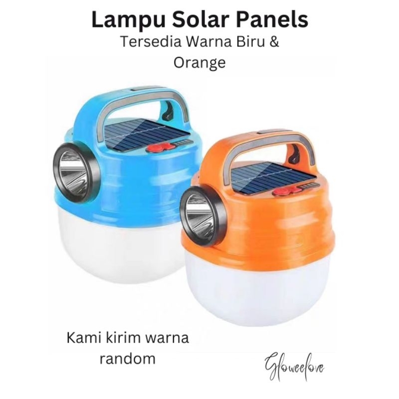 Jual Lampu solar panels charging lampu camping lampu emergency | Shopee ...