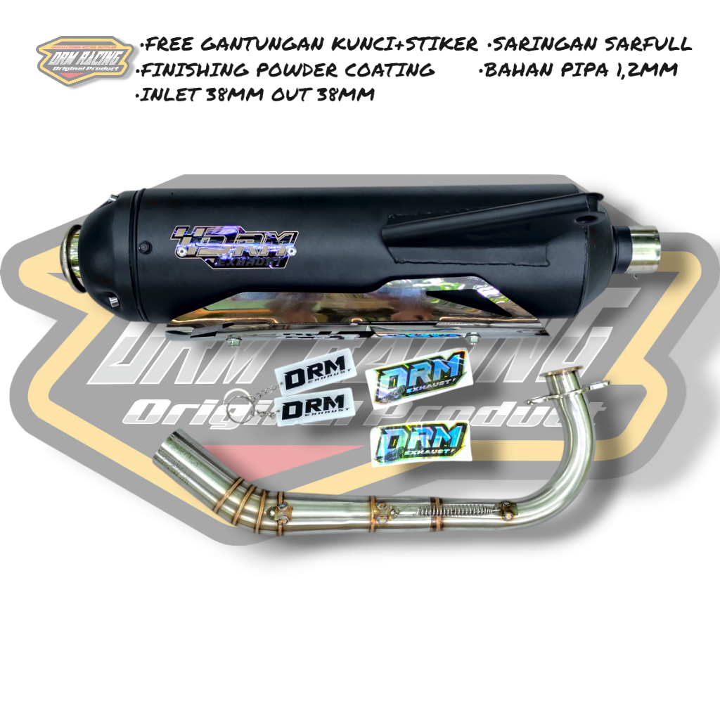 Jual KNALPOT STANDAR RACING TYPE EX-01 DRM EXHAUST VARIO 125/150 OLD ...