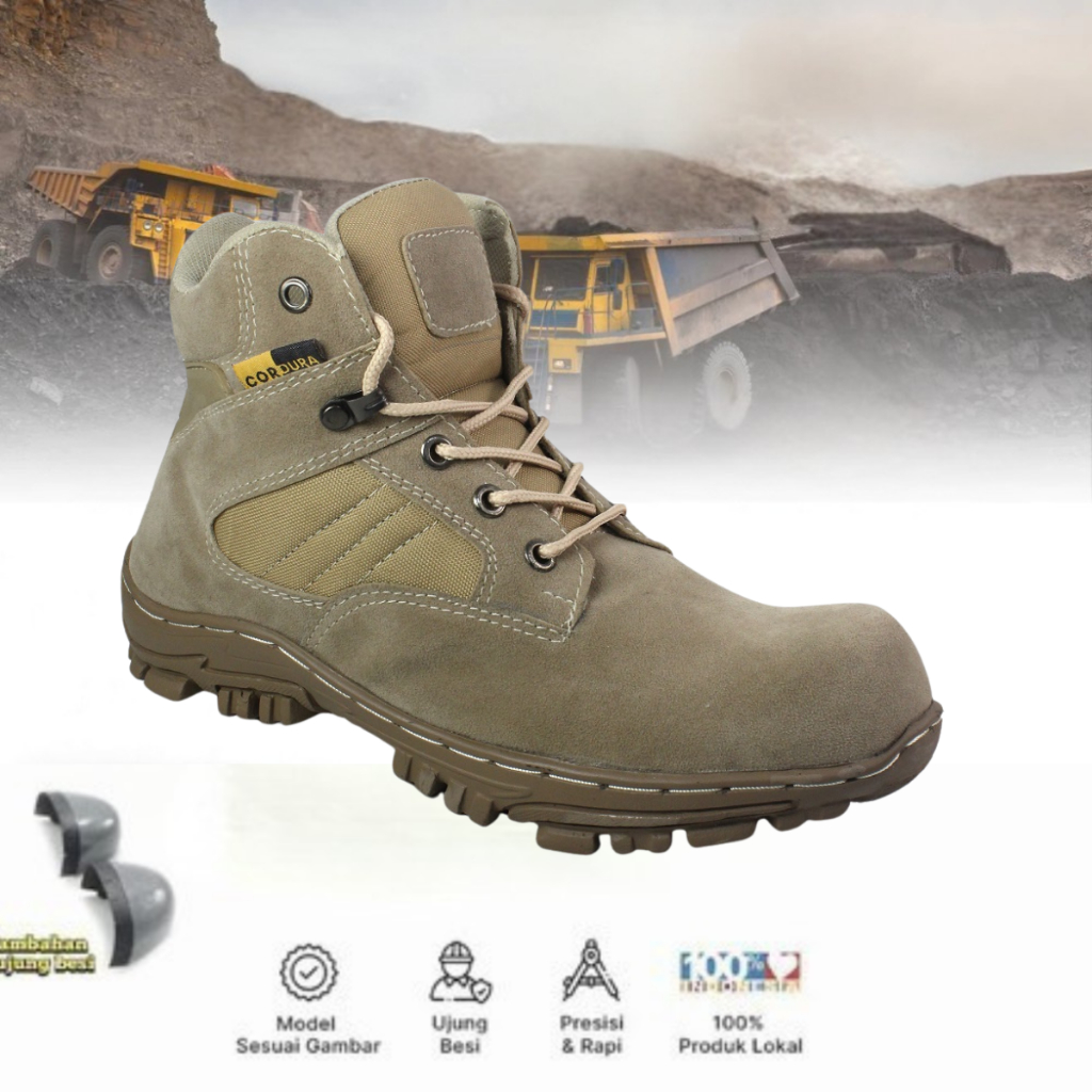 Jual Sepatu Safety Boots Pria Delta Chep Pendek Hitam Tracking Proyek ...