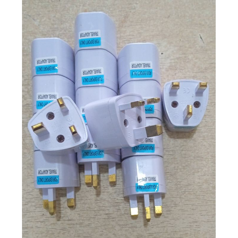 Jual Colokan steker kaki 3 Travel Adaptor negara Malaysia, Tanah Arab ...