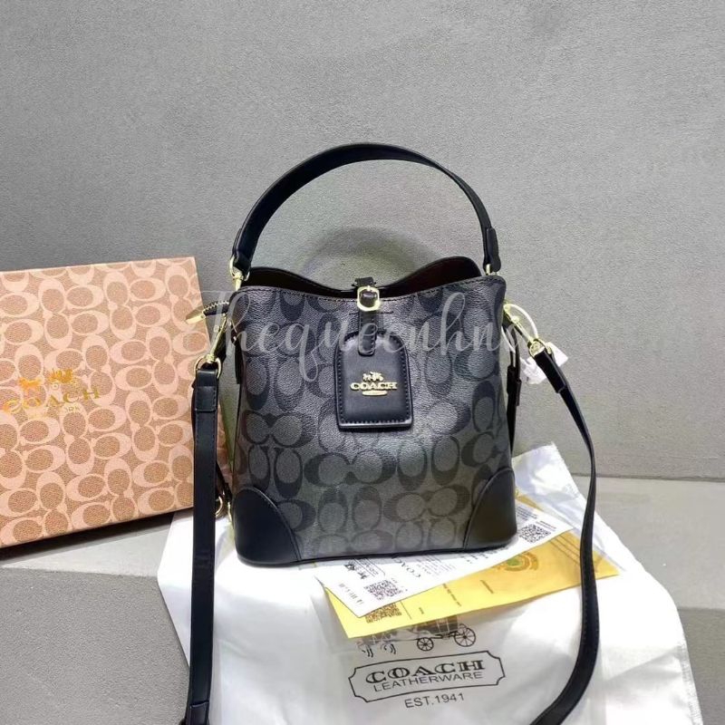 Jual Tas Signature Top Handle Bucket Bag Sling bag COA Lengkap Dengan ...