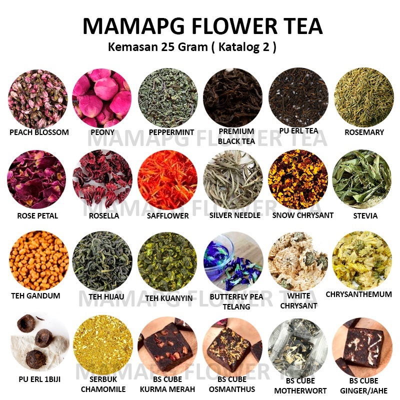 Jual Paket Flower Tea / Teh Bunga 42 Jenis | Shopee Indonesia
