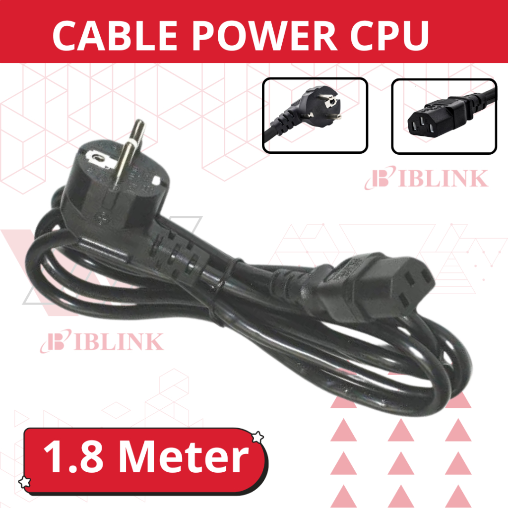 Jual KABEL POWER PC CPU ORI -Kabel power komputer CPU MONITOR Type 1,5m ...