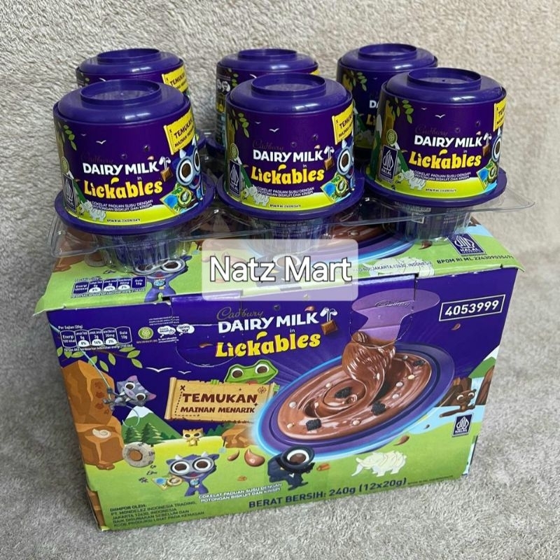 Jual CADBURY DAIRY MILK LICKABLES Chocolate - Mainan 20 gr 1 Pcs ...
