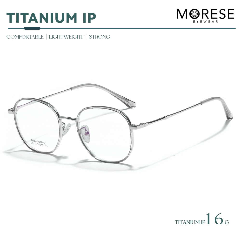 Jual Morese Titanium IP Kacamata Frame Model Semi Kotak Fashion Pria ...