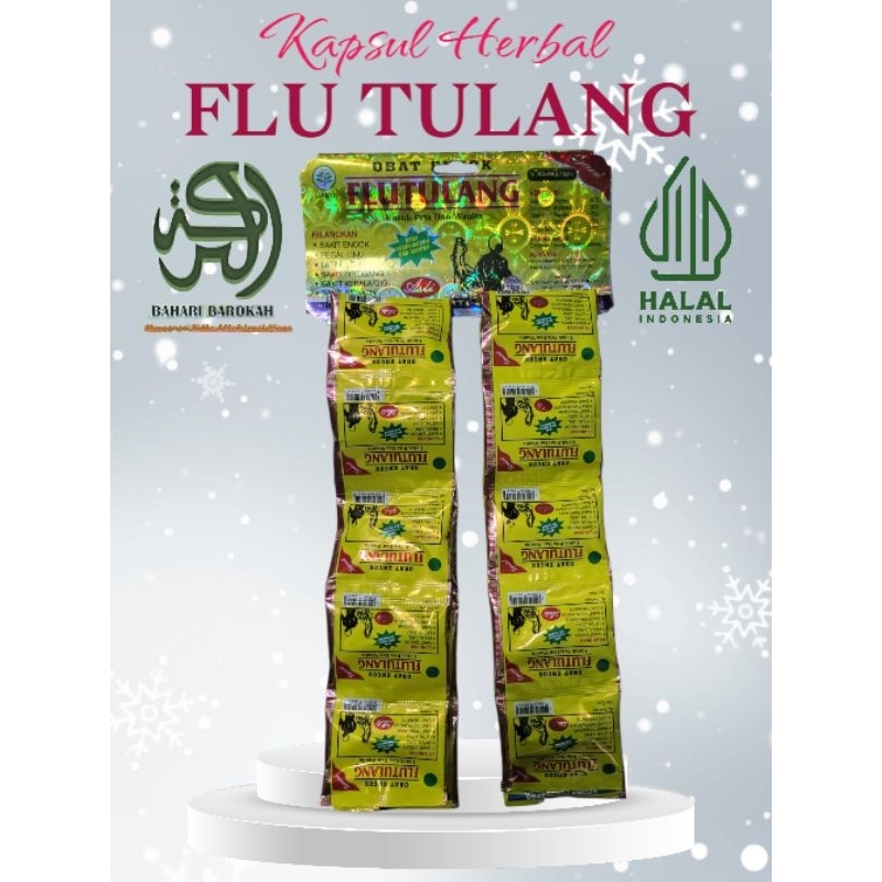 Jual FLU TULANG (Kapsul herbal pereda nyeri sendi & asam urat) | Shopee ...