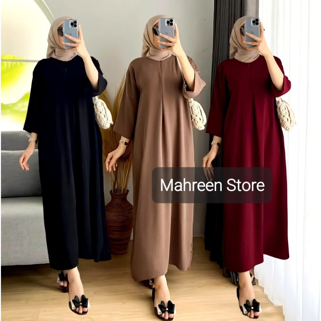 Jual DASTER CRINGKLE POLOS WANITA MODEL TANGAN 3/4 | Shopee Indonesia