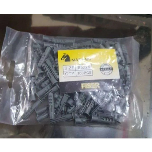 Jual Fisher S6 MASSSAKI tanpa skrup 100 pcs (/bkgs) | Shopee Indonesia