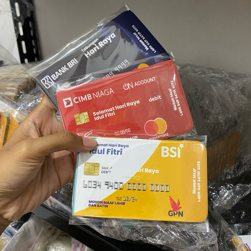 Jual (10pcs) amplop THR lebaran bentuk ATM | aplop thr lucu unik ...