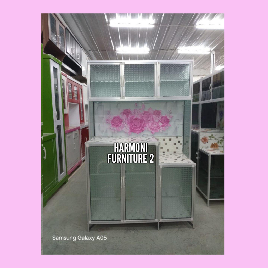 Jual RAK PIRING 3 PINTU BAWAH KERAMIK ALUMUNIUM FREE ONGKIR SERANG KOTA ...