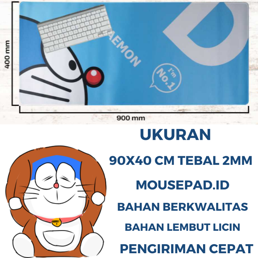 Jual Mouse Pad Gaming XXL Gede Panjang Desk Mat Motif Doraemon ...