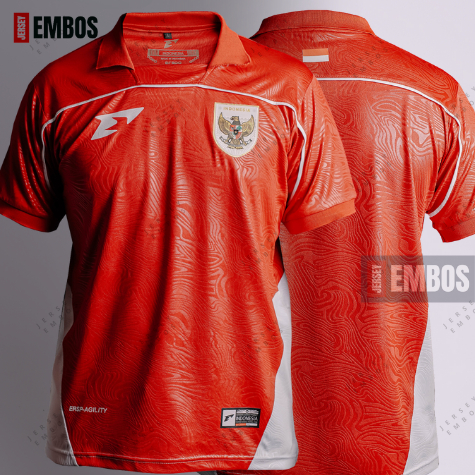 Jual Jersey Embos Baju Kaos Jersey Timnas Indonesia 2025 Home Merah ...