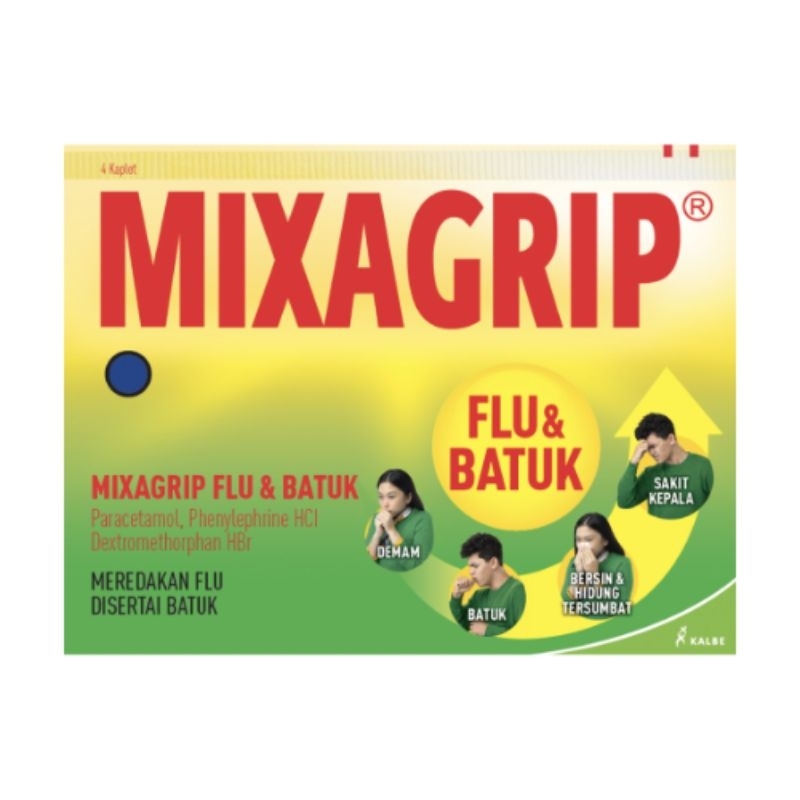 Jual Mixagrip Flu Dan Batuk 4 Kaplet | Shopee Indonesia