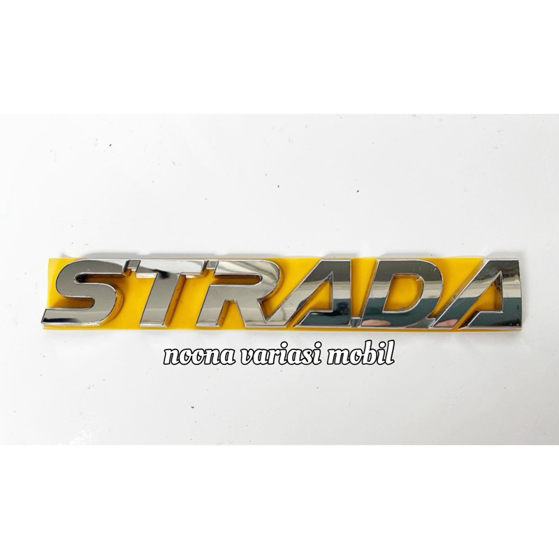 Jual Logo Emblem STRADA warna chrome | Shopee Indonesia