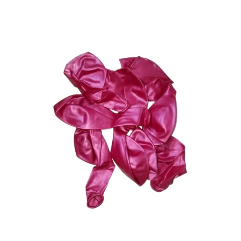 Jual BALON ISI 10 PCS WARNA PINK TUA | Shopee Indonesia