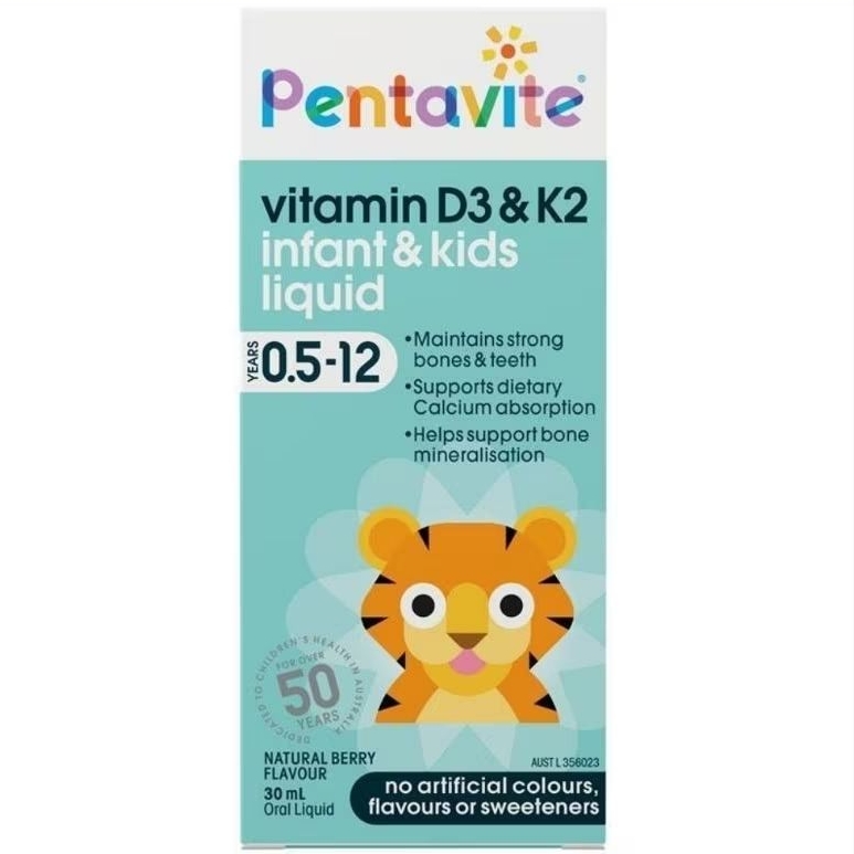 Jual Pentavite Vitamin D3 & K2 Infant & Kids Liquid 30ml (ED MEI 2026 ...
