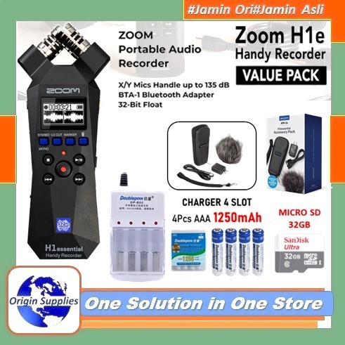 Jual Zoom H1essential Stereo Handy Recorder – H1 Essential (H1E ...