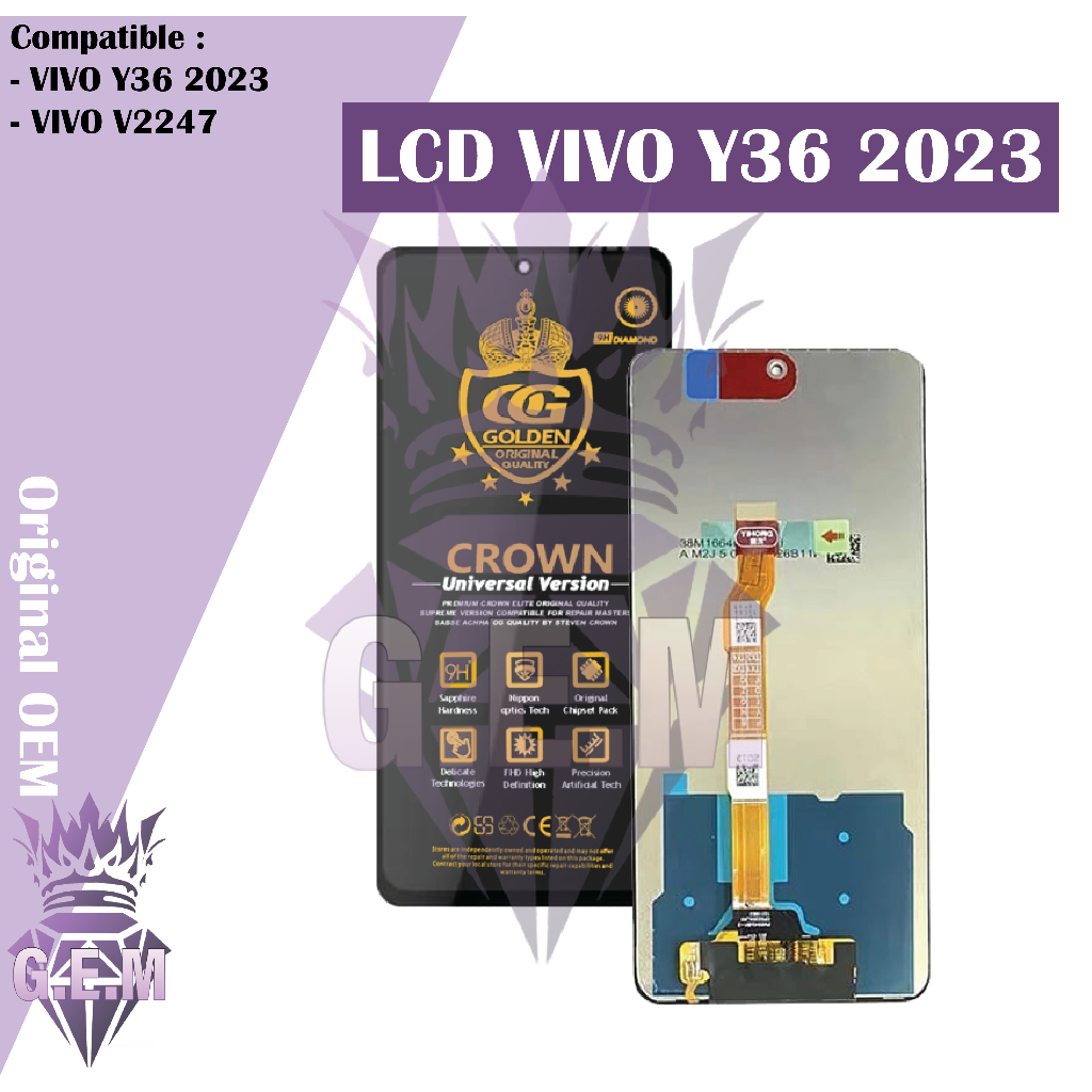 Jual LCD TOUCHSCREEN VIVO Y36 2023 / V2247 FULLSET ORIGINAL | Shopee ...