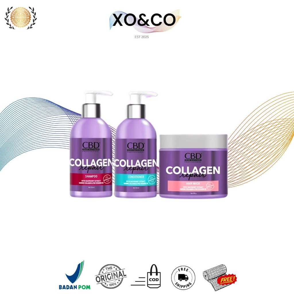 Jual CBD Collagen Repair Package 500ml Untuk Perawatan Rambut Rusak dan ...
