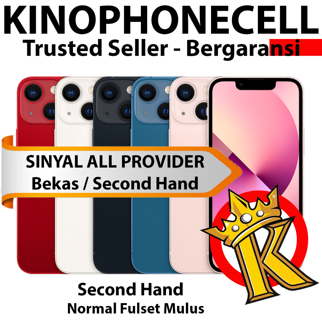 Jual IP 13 128GB/256GB/512GB Second Fullset Mulus No Minus LCD Original 100% No Recond No Refurb ...